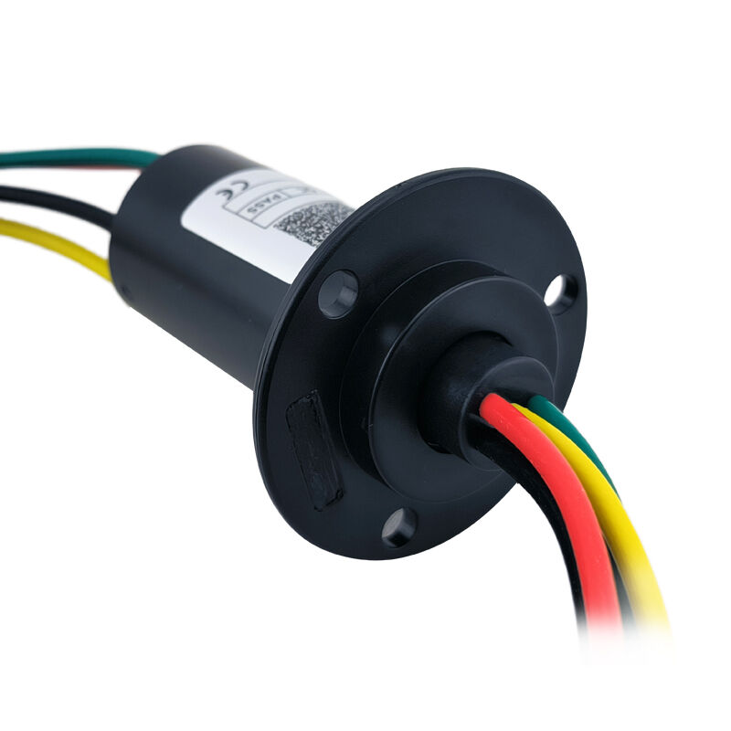 30A 4-Way High Power Conductive Slip Ring with Flange
